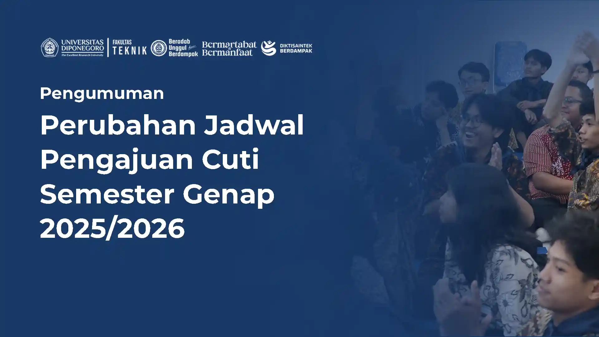Perubahan Jadwal Pengajuan Cuti Semester Genap Tahun Akademik 2025/2026 ...