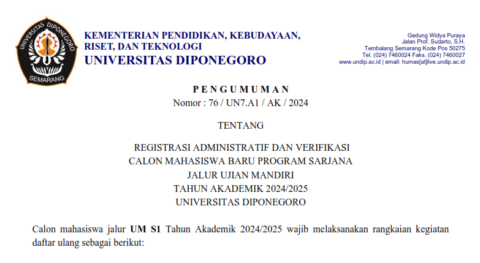 Registrasi Administratif dan Verifikasi Calon Mahasiswa Baru Program ...